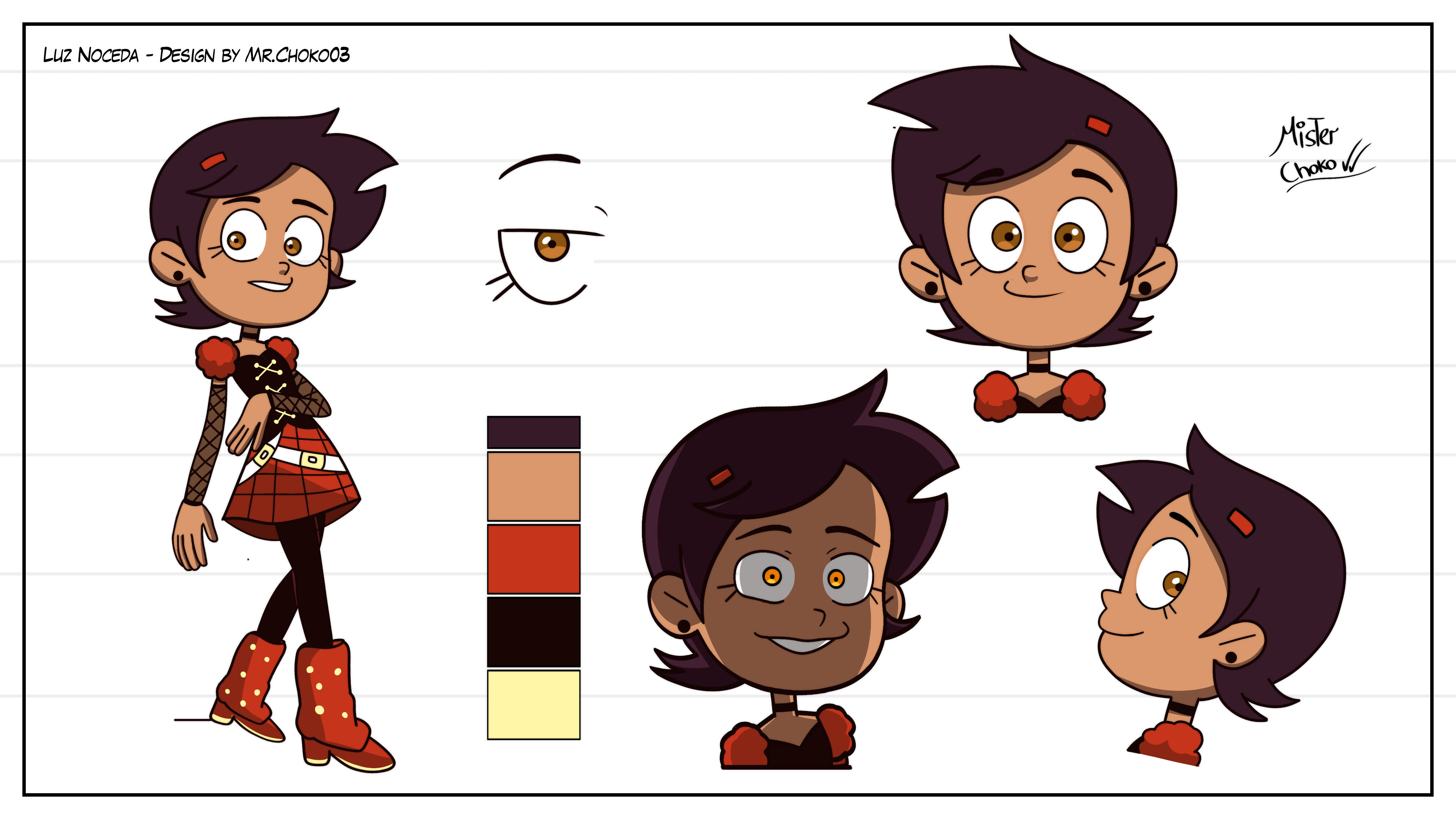 Luz Noceda Character Sheet By Mrchoko03 By Lenart03 On Deviantart