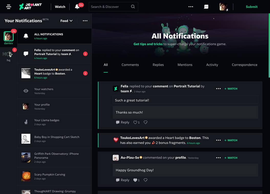 New Notifications For A More Engaging DeviantArt By Team On DeviantArt new-notifications-for-a-more-engaging-deviantart-by-team-on-deviantart