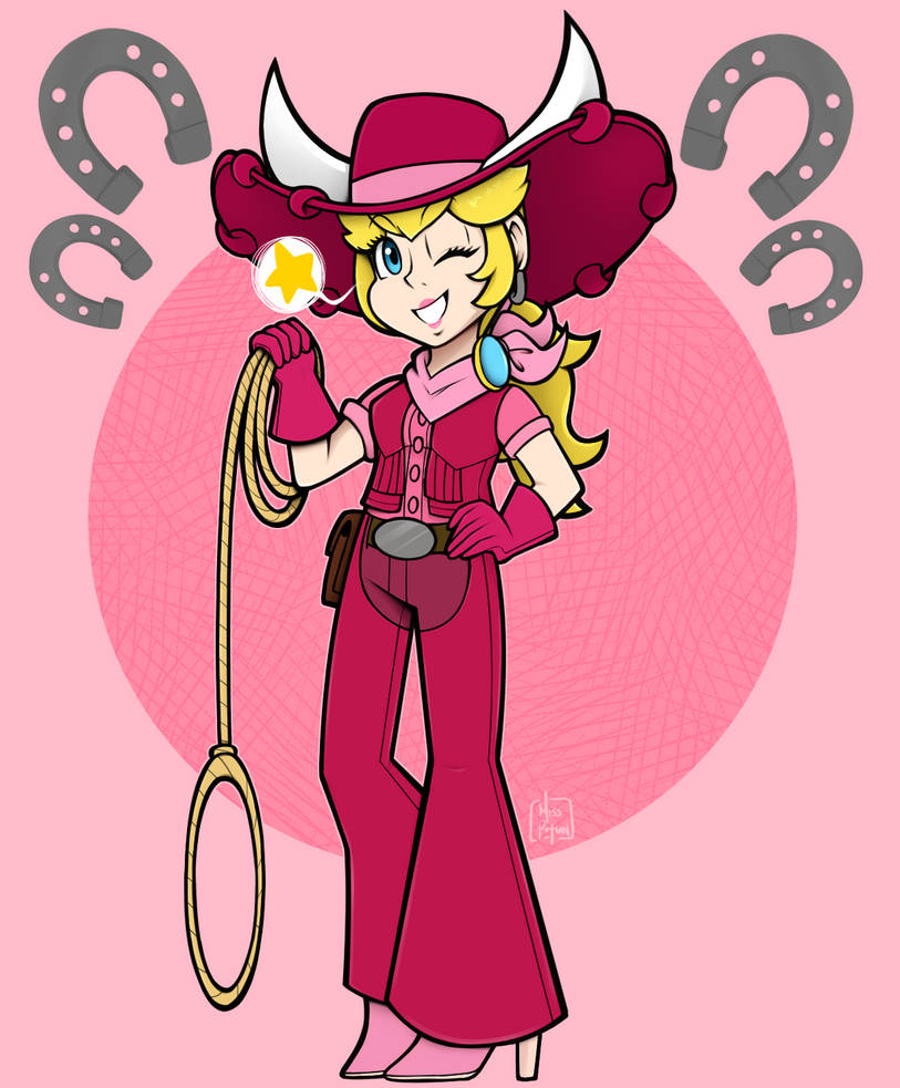 Princess Peach Showtime Cowgirl Pink By Miss Psyson On Deviantart