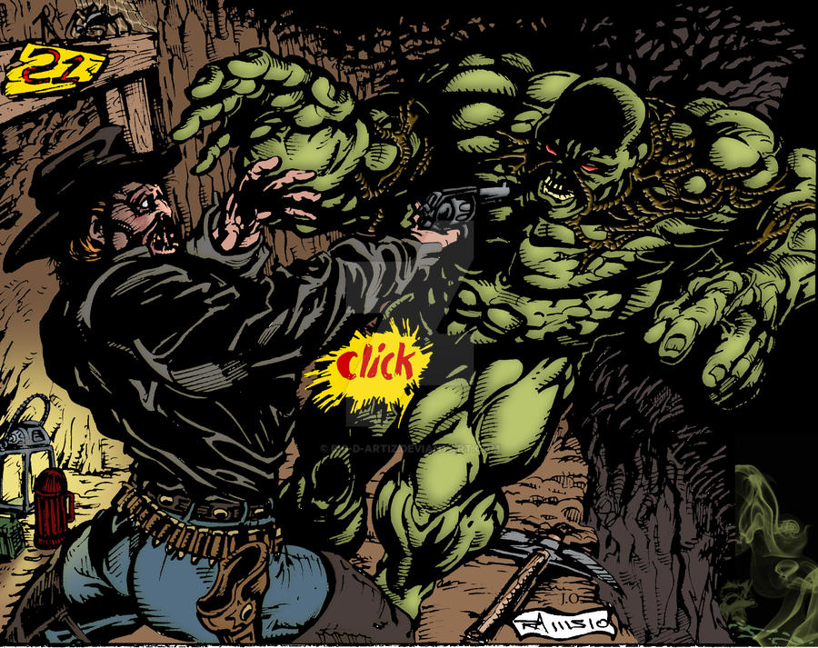 Jonah Hex Vs Swamp Thing By Big D Artiz On Deviantart