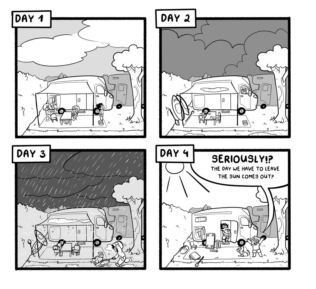 Camping 18 Trouble With Weather By Leniproduction On Deviantart
