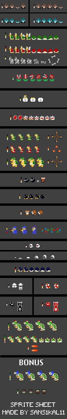NES SMB Colored Sprite Sheet (Enemies) by sans1kal11 on DeviantArt NES SMB Colored Sprite Sheet (Enemies) by sans1kal11 on DeviantArt