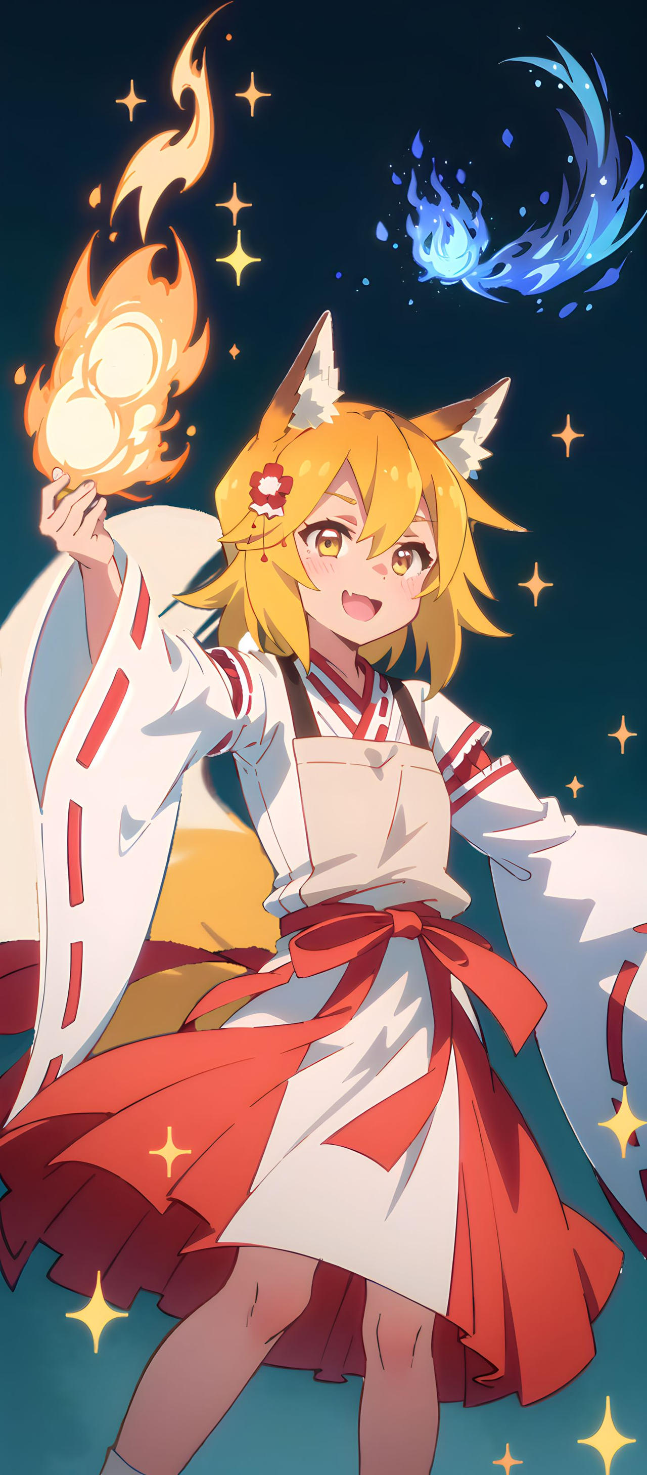 Senko San With Fire Ball Wallpaper By Itpq345 On Deviantart