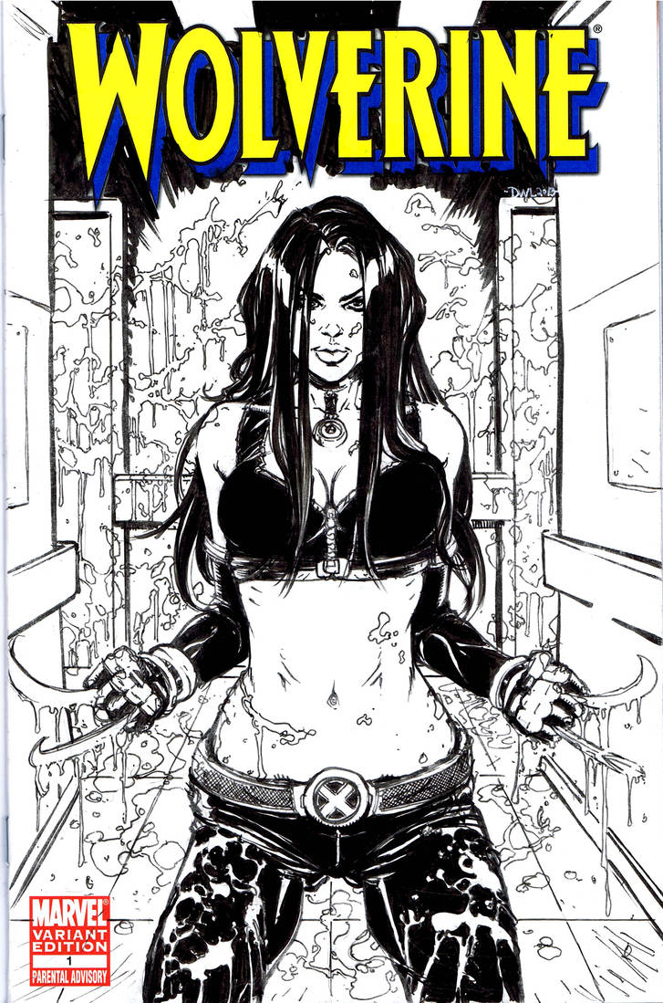 X23 Sketch Cover Bw By Danielleister On Deviantart