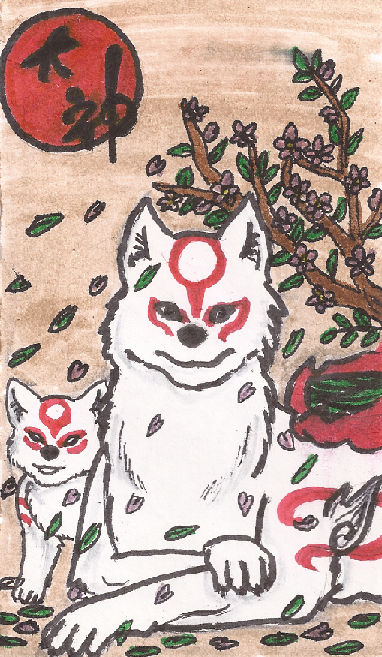 Amaterasu And Chibiterasu By Sa Athiraswynd On Deviantart