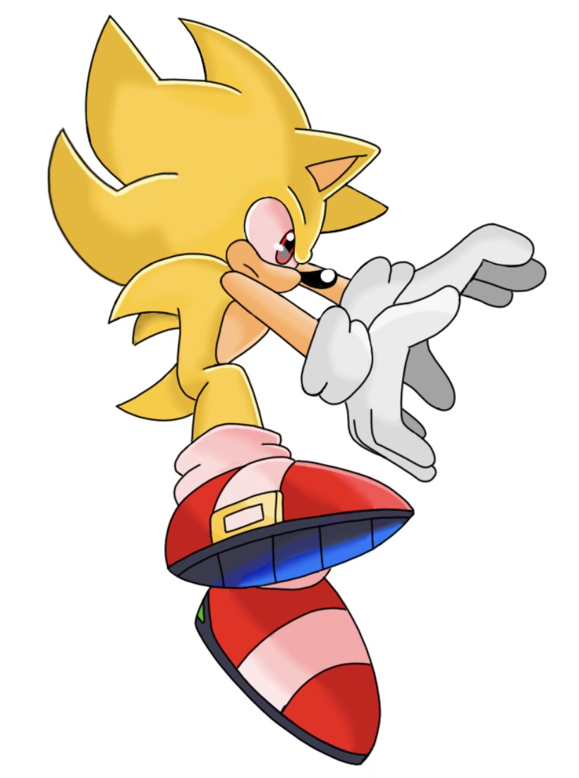 Super Sonic Redraw Pixel By Soniclikezart On Deviantart