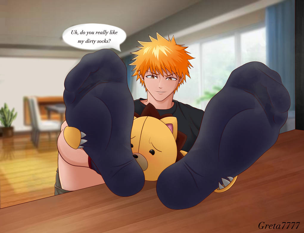 Ichigo Kurosaki Feet Smell Of Socks By Greta7777 On Deviantart