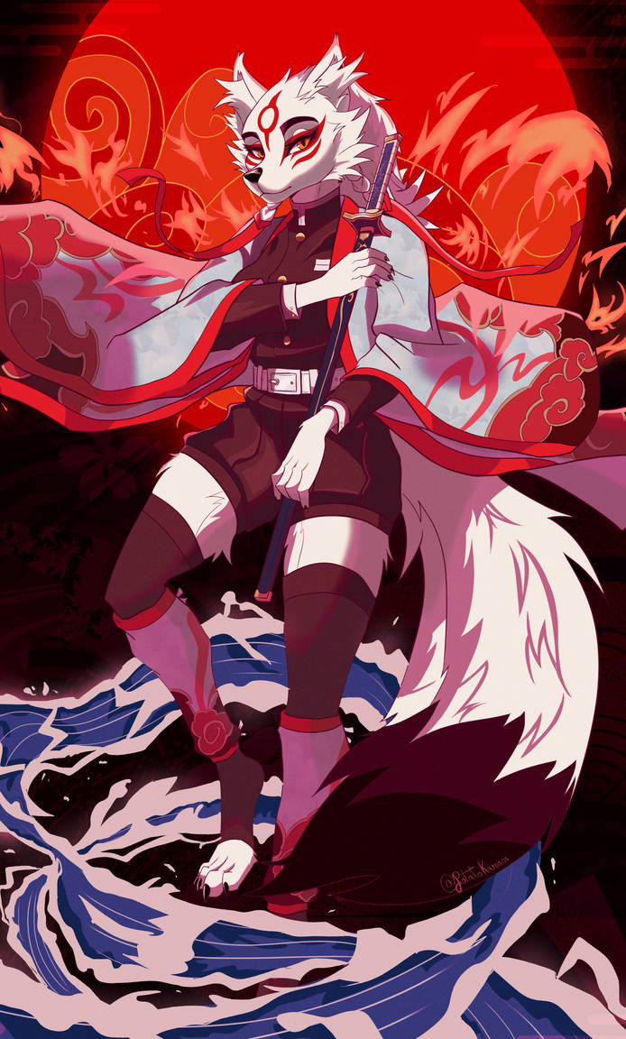 Kimetsu No Yaiba Okami Amaterasu By Potatogamess On Deviantart