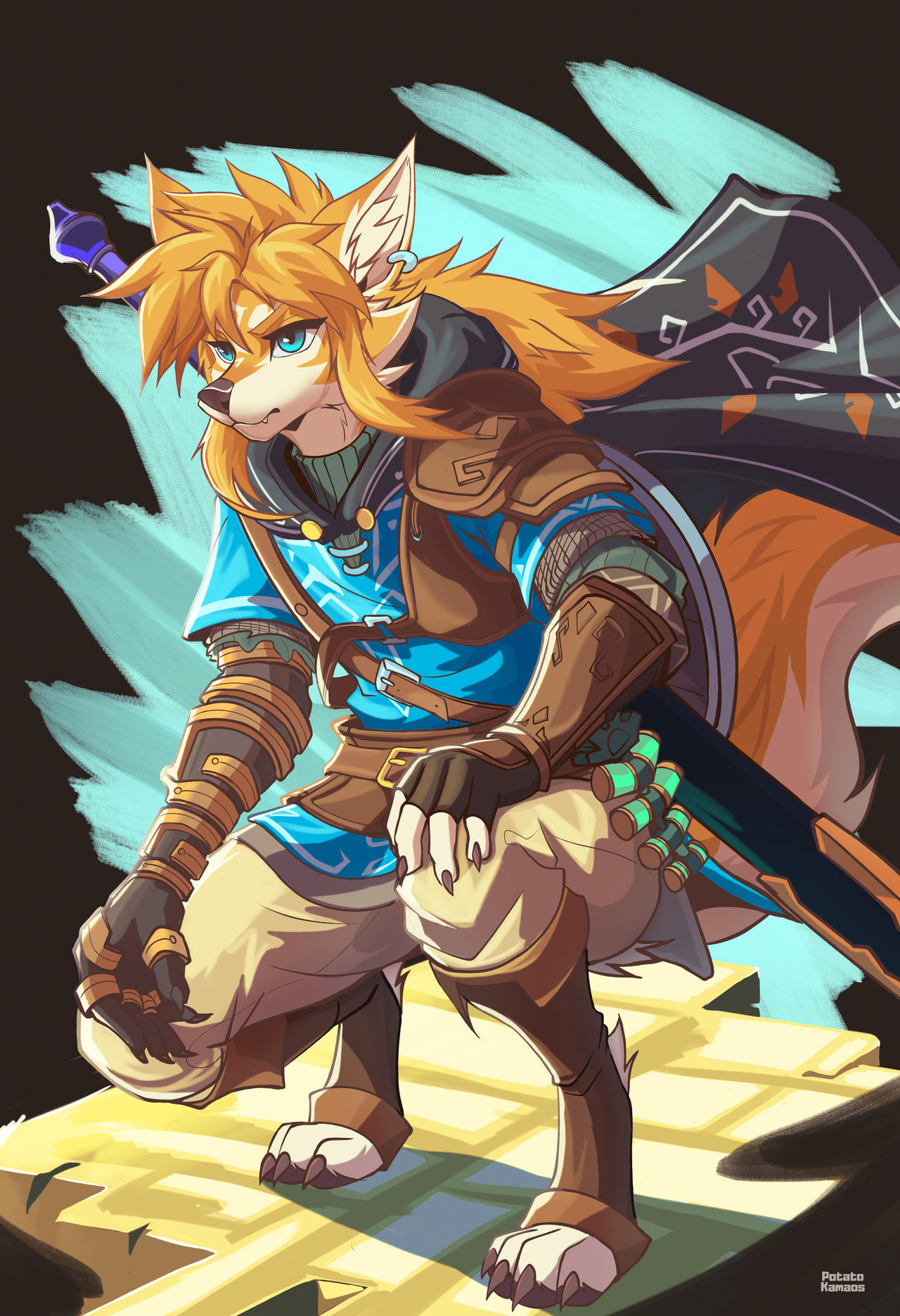The Legend Of Wolf Link By Potatogamess On Deviantart