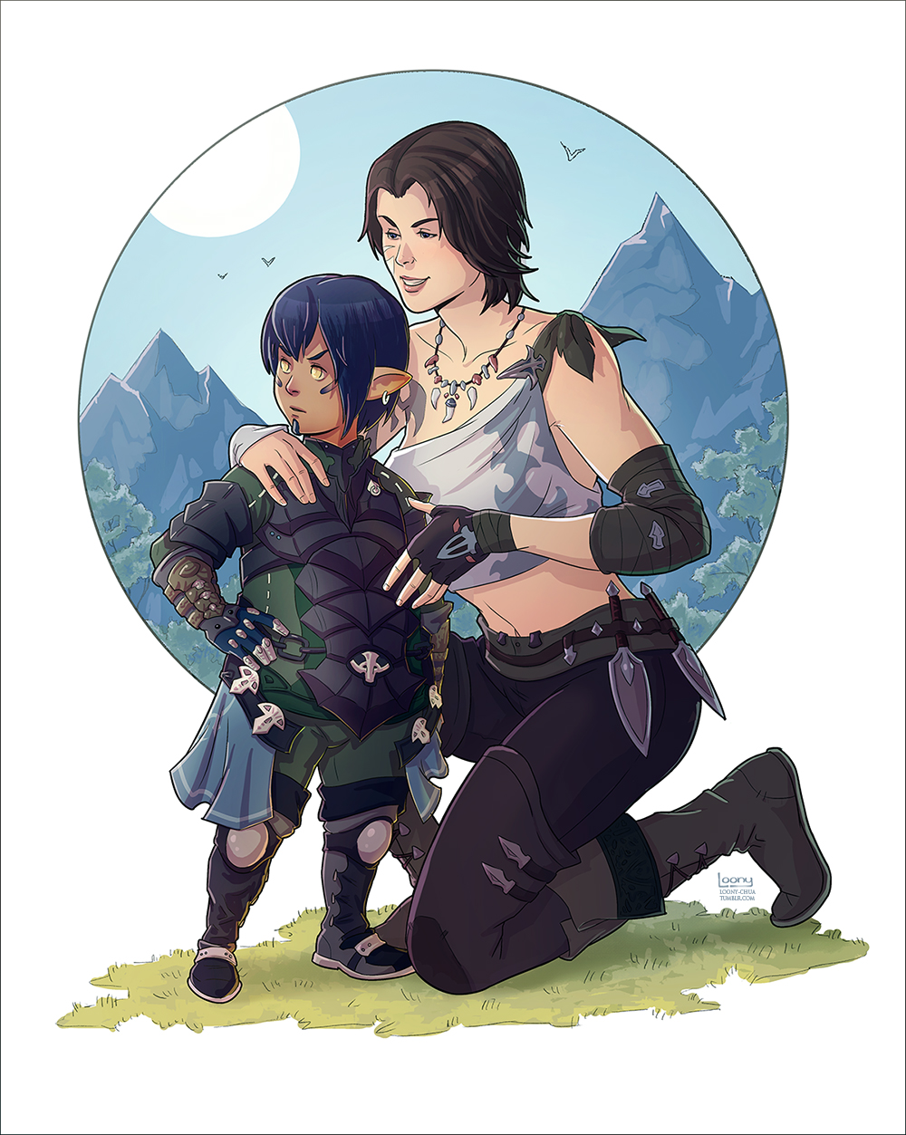 Couple Ffxiv Commission By Loony Dragon On Deviantart