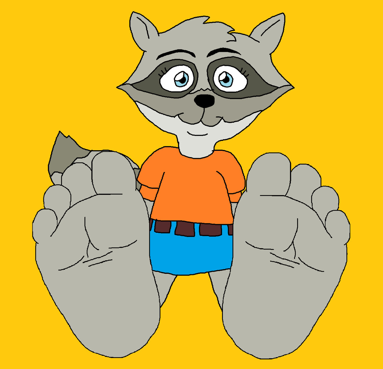 Rachel Raccoon Feet Tease 4 Toes By Reverhever4 On Deviantart