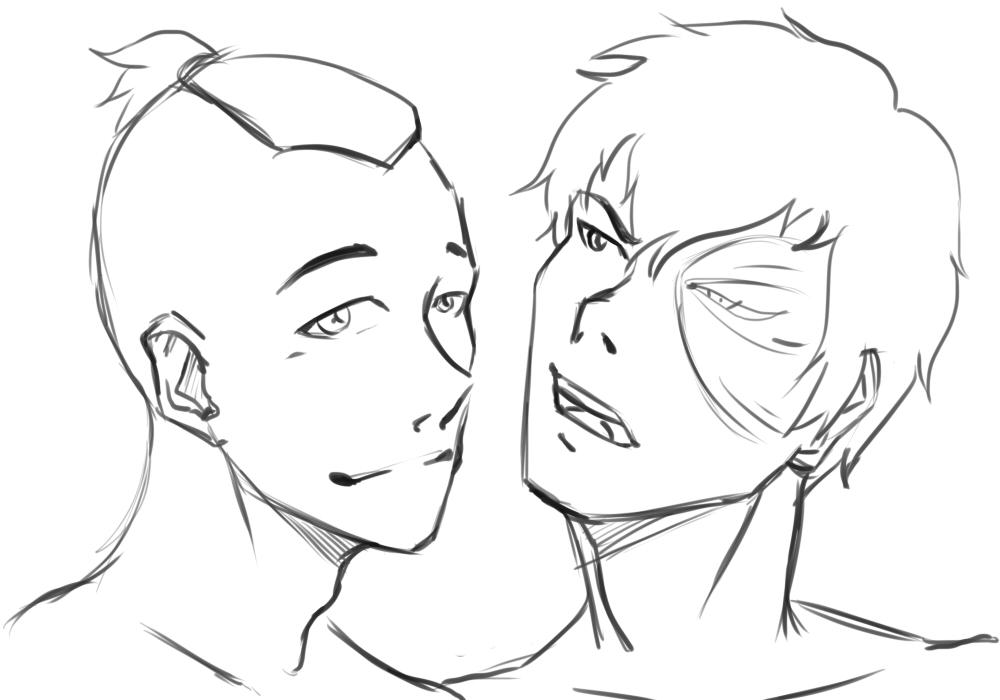 Zuko And Sokka Atla Sketch By Kakatua34 On Deviantart