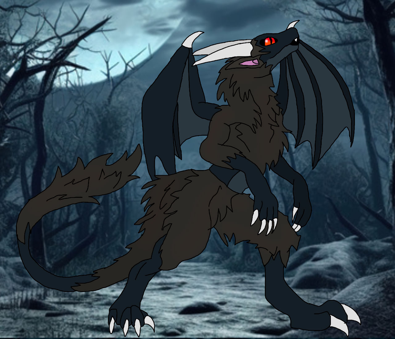 Werewolf Dragon Fang Dragotober 15 By Dinofoxy5 On Deviantart