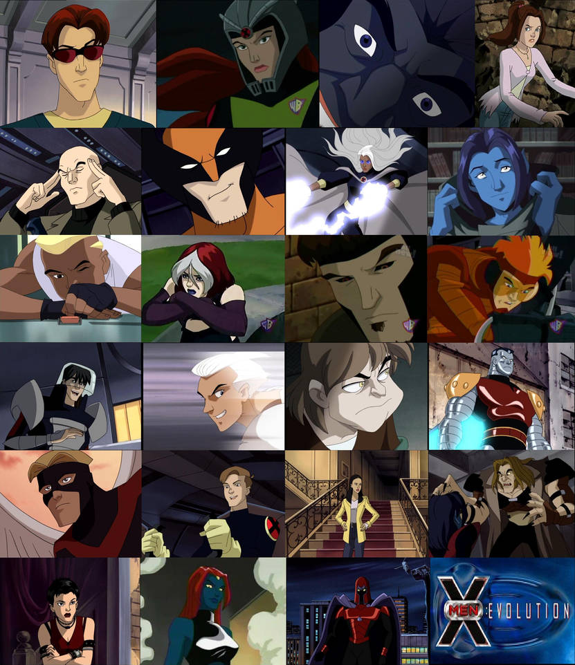 X Men Evolution Characters By The Rogue Whisper On Deviantart