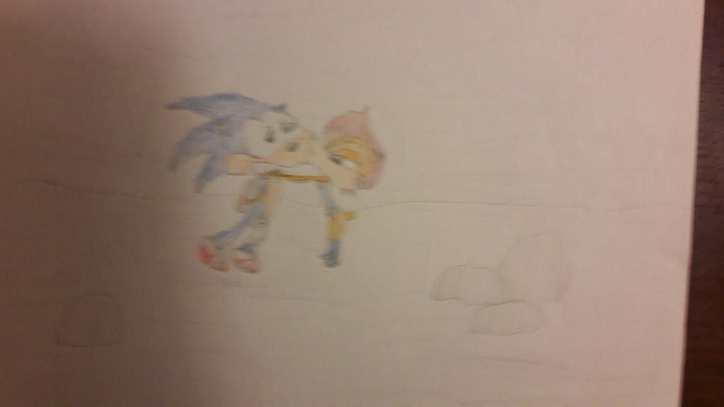 Sally Kissing Sonic By Jakubas18 On Deviantart