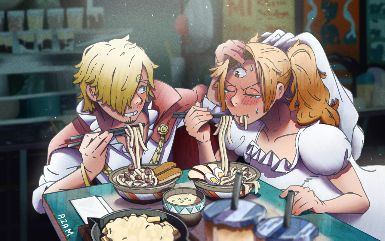 Sanji X Pudding By Azamuddinmizan18 On DeviantArt sanji-x-pudding-by-azamuddinmizan18-on-deviantart