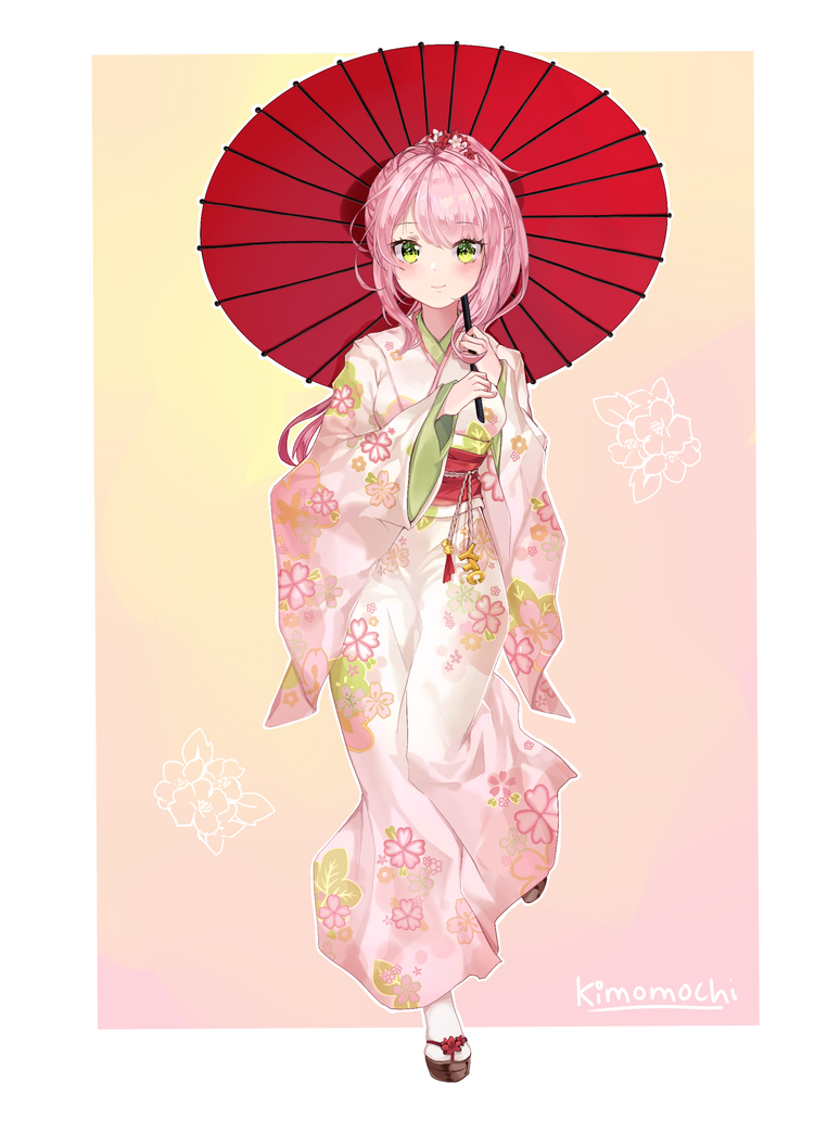 C Yukata Girl By Kimomochi On Deviantart