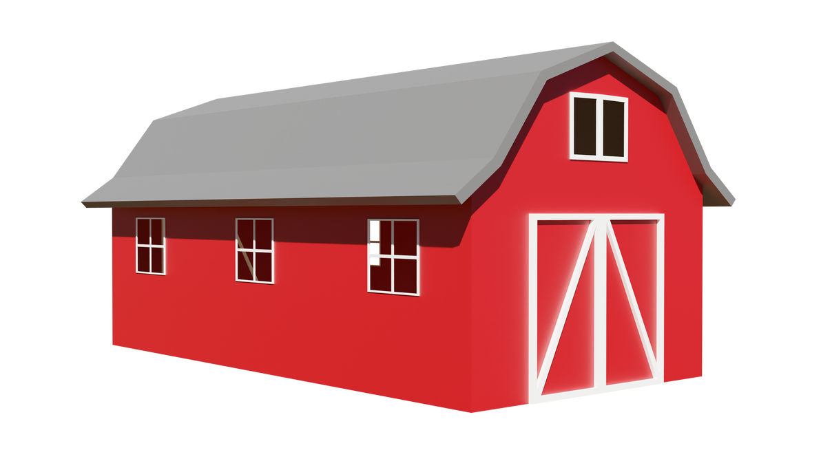 Low Poly Barn | Blender by Knutoo on DeviantArt Low Poly Barn | Blender by Knutoo on DeviantArt
