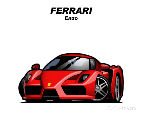 Chibi Ferrari Enzo by CGVickers on DeviantArt