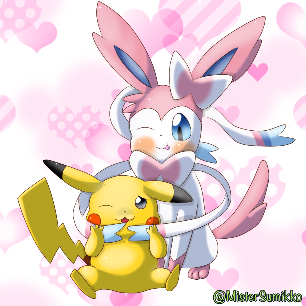 Sylveon And Pikachu Love By Amazingtoludada3000 On Deviantart