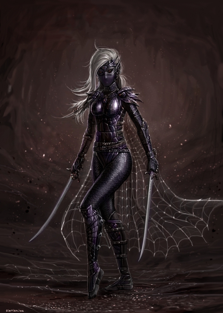Dark Elf Assassin By Sirtiefling On Deviantart