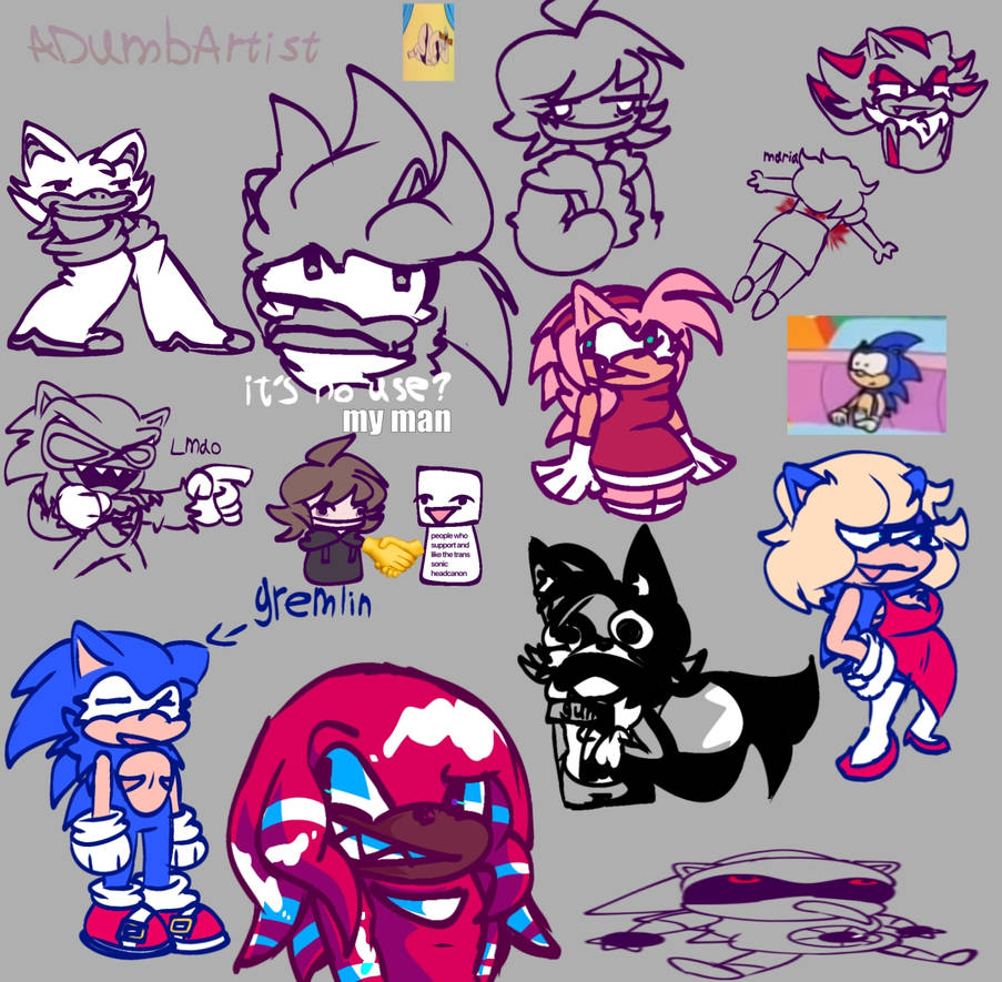 Goofy Ahh Sonic Doodles By Adumbartist64 On Deviantart
