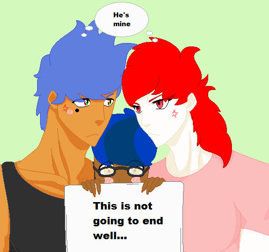 Anime Art 3 Hes Mine By Axenatow On Deviantart