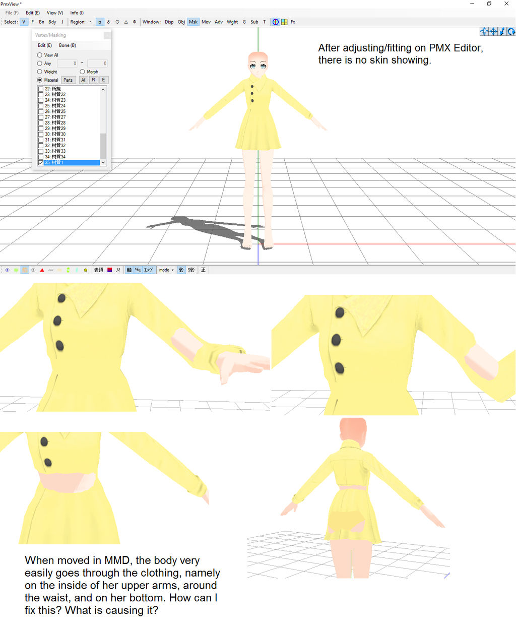 Clothing Fitting Help PMX Editor/MMD by Veniea on DeviantArt Clothing Fitting Help PMX Editor/MMD by Veniea on DeviantArt