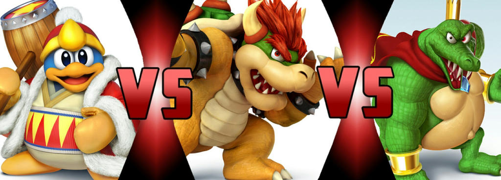 Death Battle King Dedede Vs Bowser Vs K Rool By G Odzilla On Deviantart