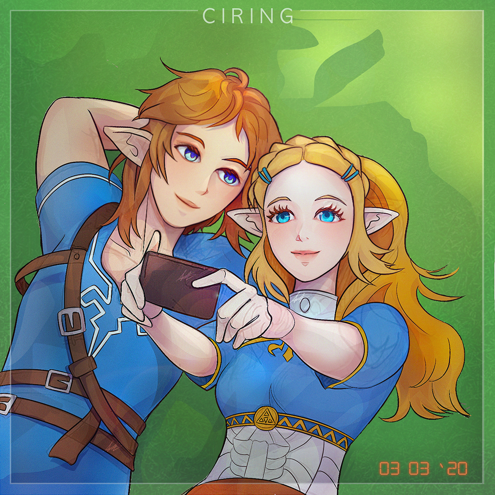 G Botw Link And Zelda Snapshot By Ciring On Deviantart