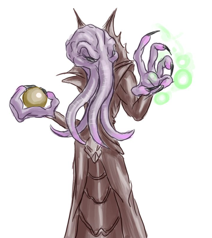 Illithid with a body by Morgoth883 on DeviantArt