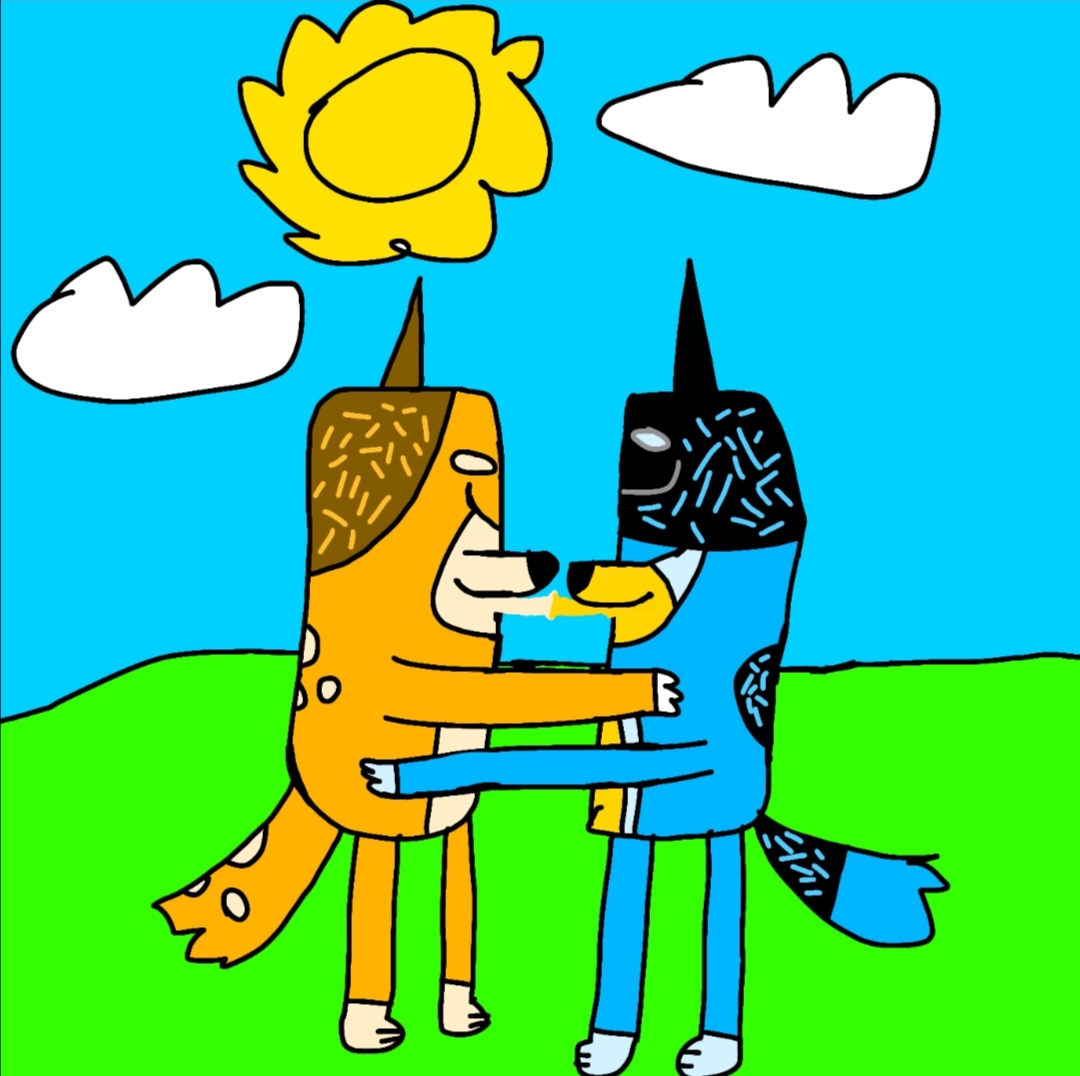Bandit And Chilli Kissing By Andreiheeler On Deviantart