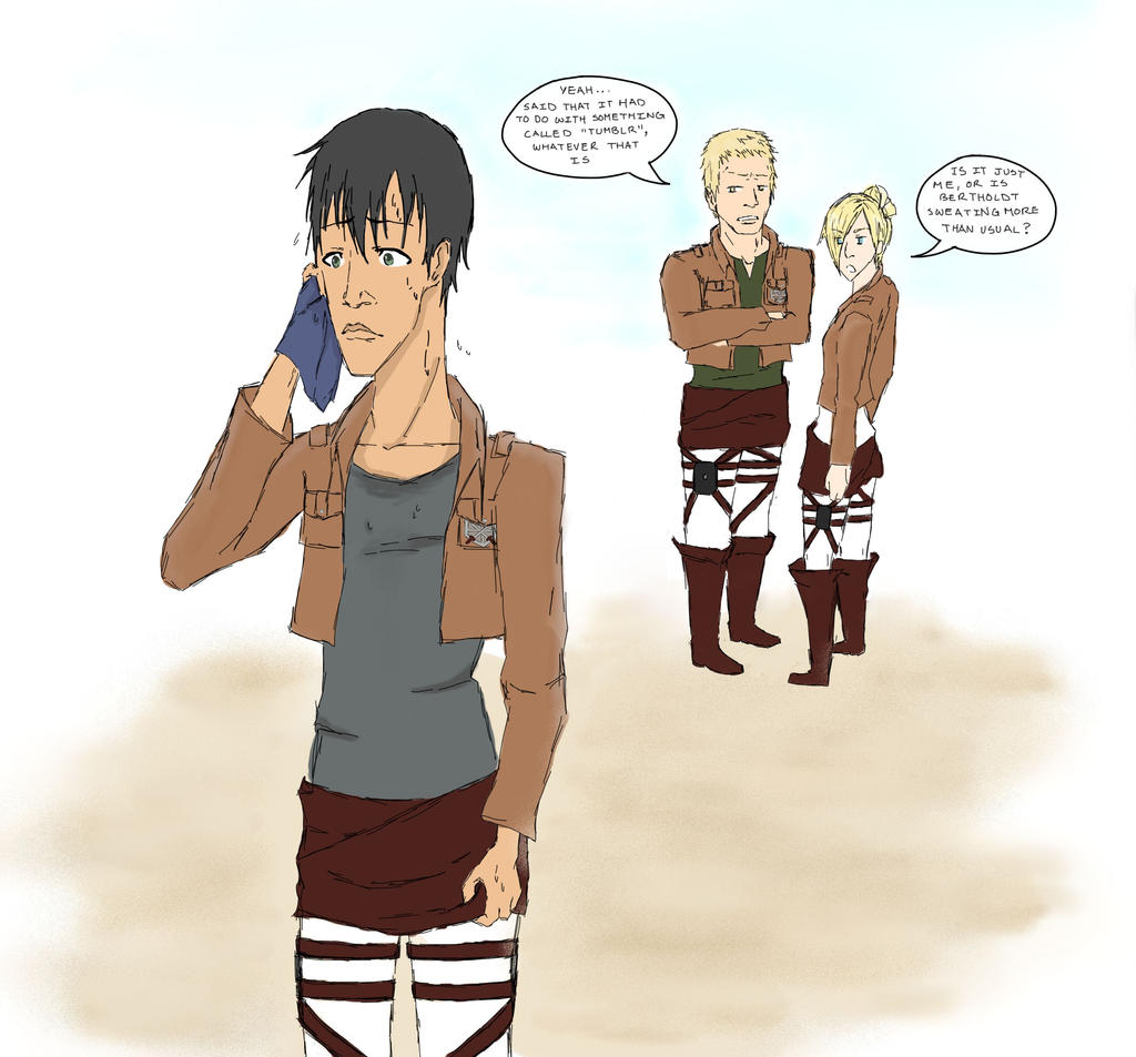 Bertholdt Drawing By Blueykatt On Deviantart