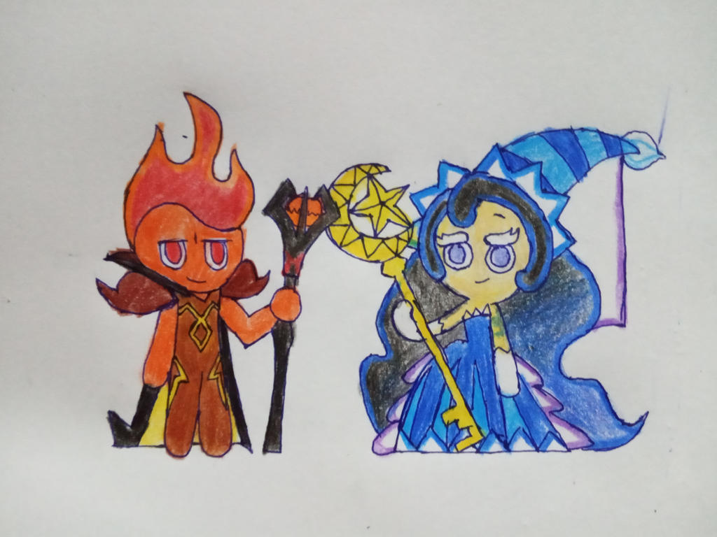 Fire Spirit Cookie X Moonlight Cookie By Icystridegd On Deviantart