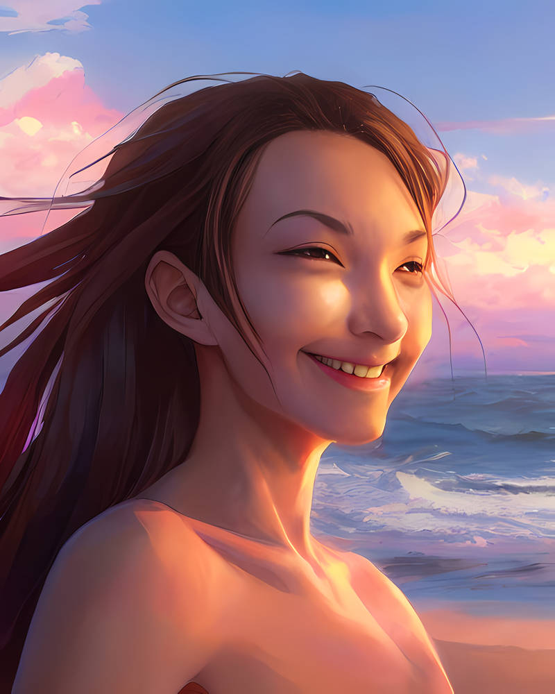 Girl At The Beach By Troxxen On Deviantart