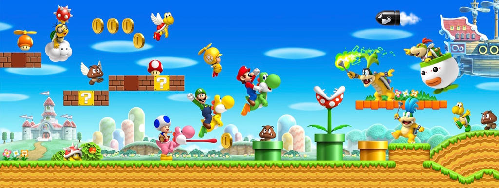 New Super Mario Bros. Wii Wallpaper by Joshuat1306 on DeviantArt New Super Mario Bros. Wii Wallpaper by Joshuat1306 on DeviantArt