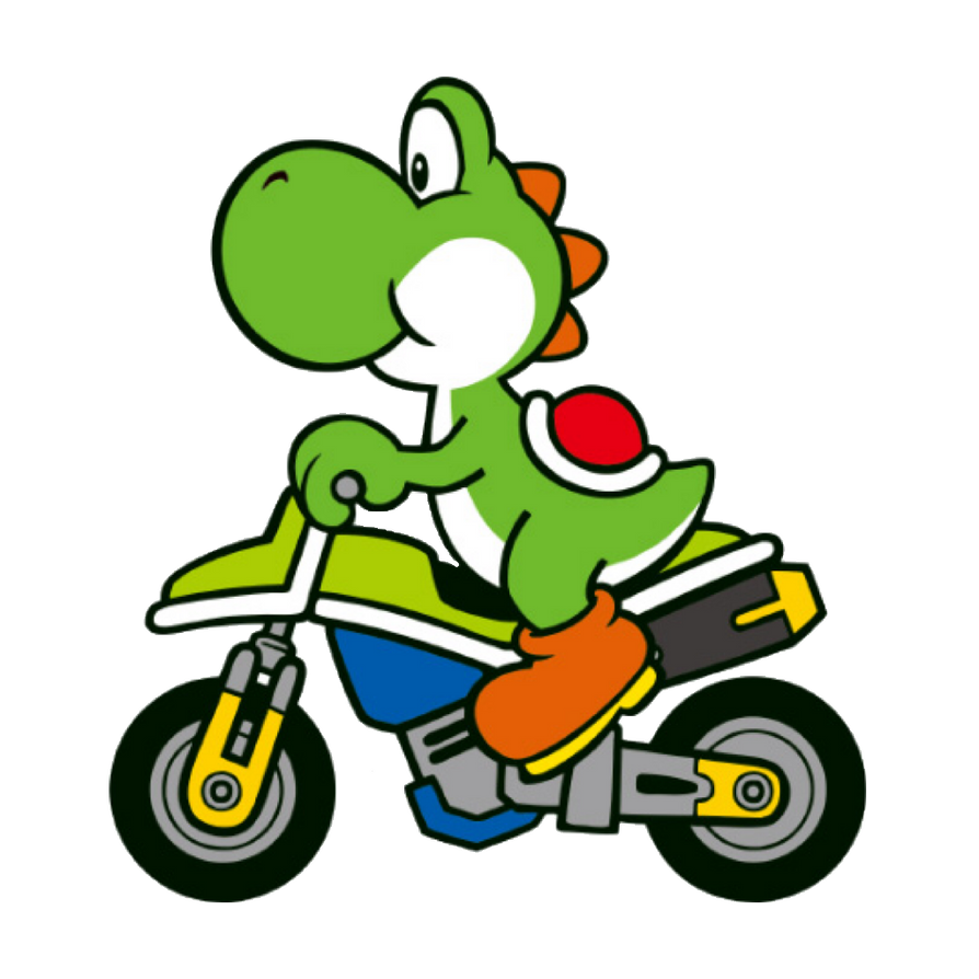 Super Mario Yoshi Riding Bike 2d By Joshuat1306 On Deviantart