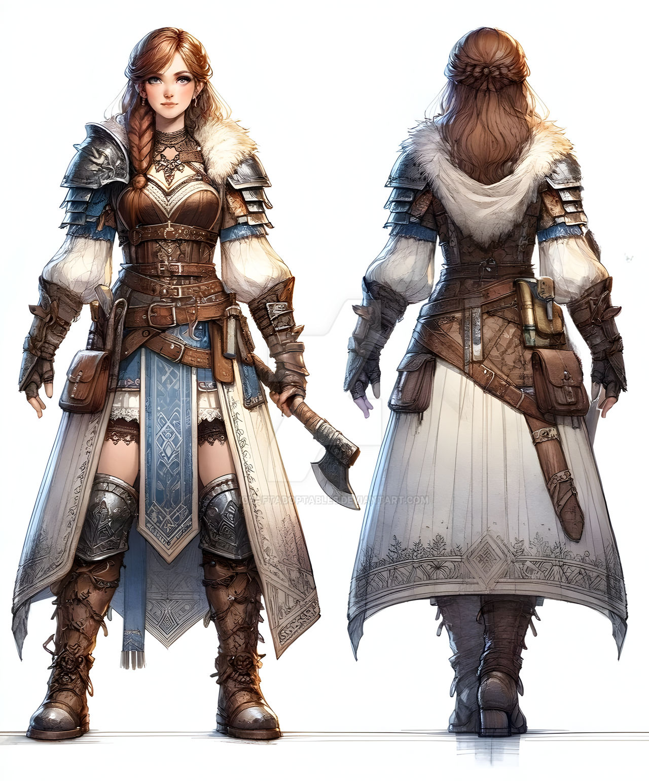Adoptable Viking Woman Conceptual Cyaracter 5 By Aicraftadoptables On