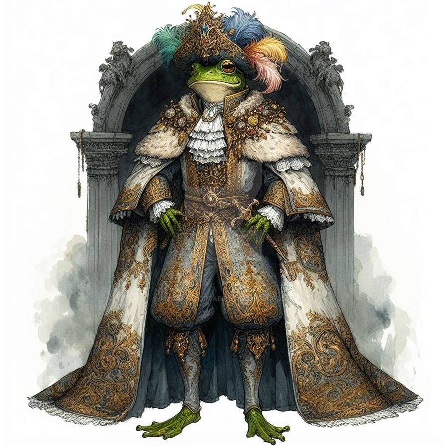 Noble Prince Frogfolk Adoptable Male Character Art By Aicraftadoptables