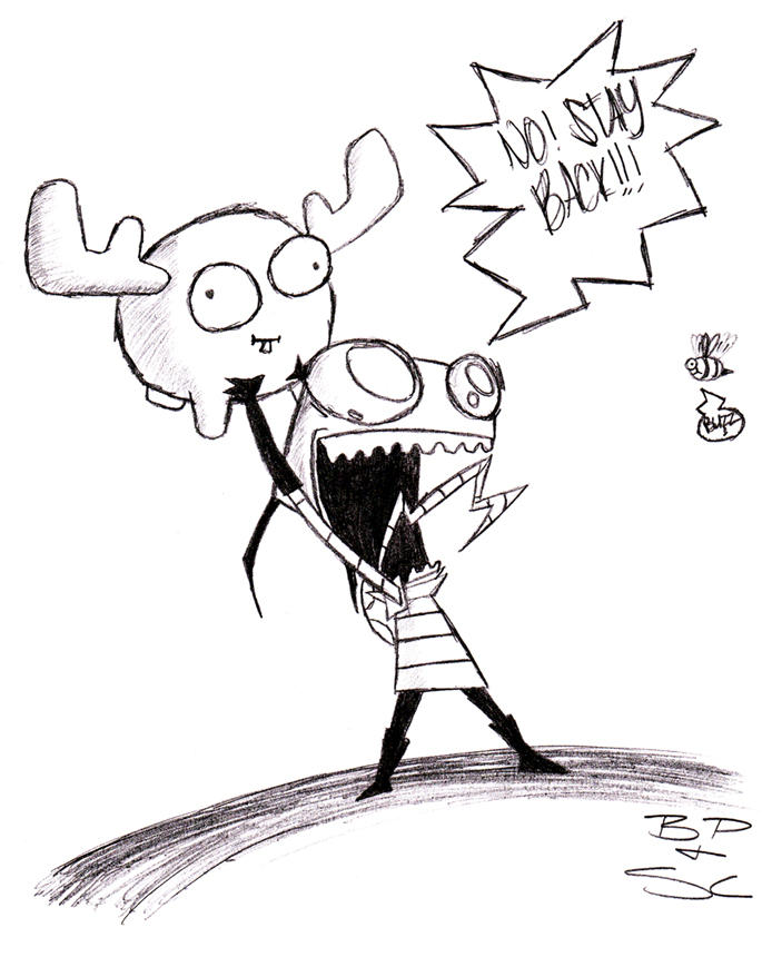 NO STAY BACK...ZIM by Roadhouse-Hunter on DeviantArt