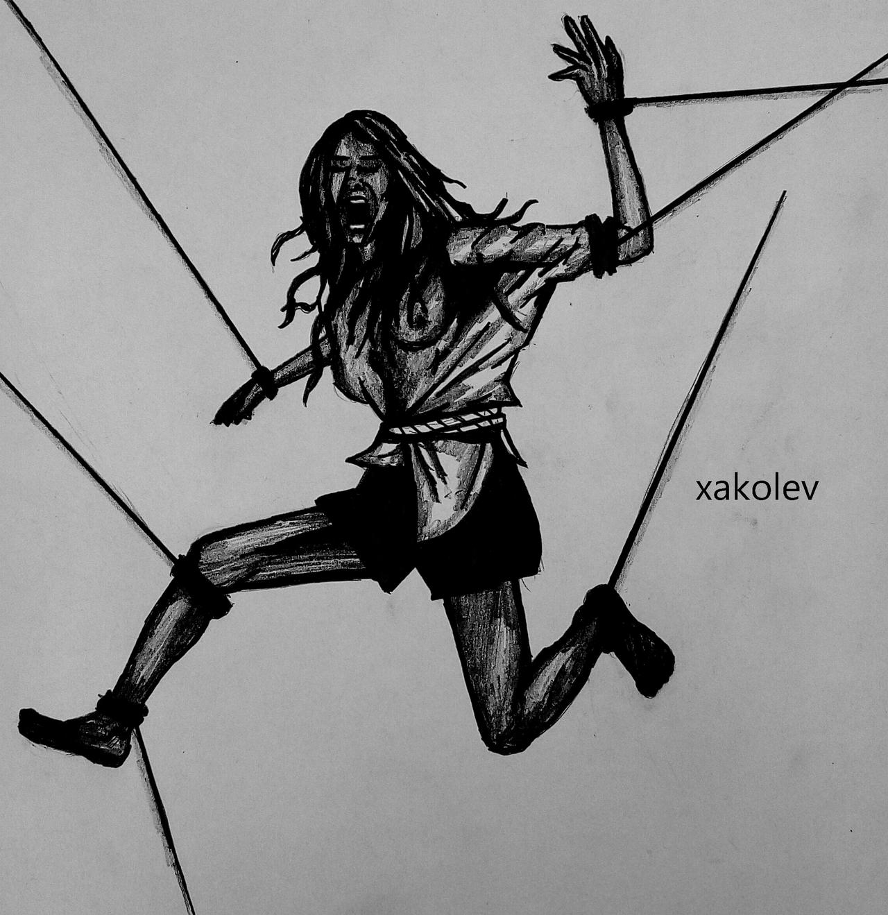 Evil Dead Rise Drawing By Xakolev4 On Deviantart