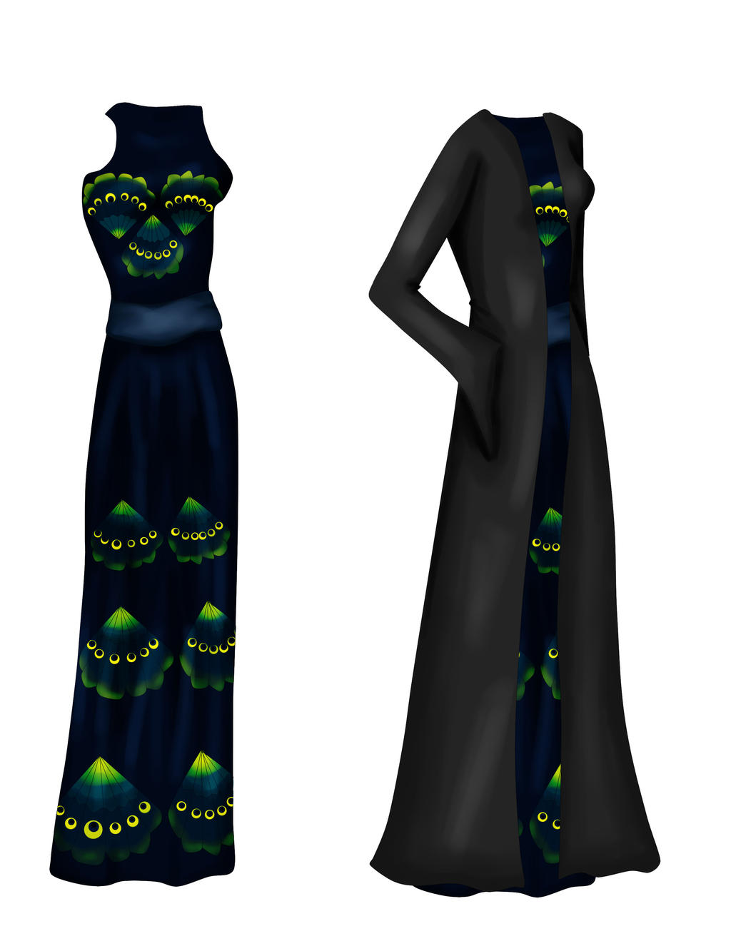 Peacock Dress By Sketch7778 On Deviantart