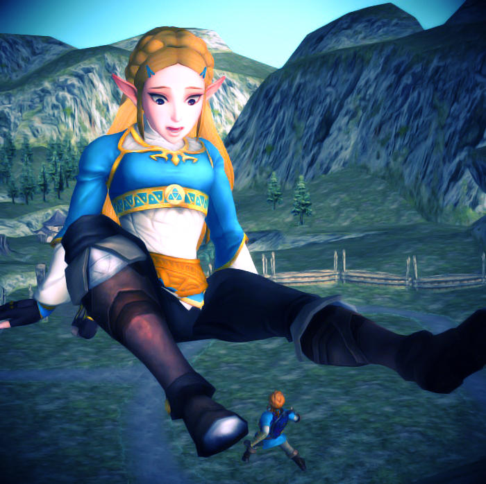 Giantess Zelda By Chaosboring On Deviantart