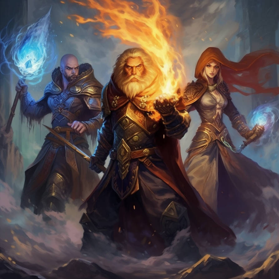 World Of Warcraft Style Mage Arcane And Fire By Byanel On Deviantart
