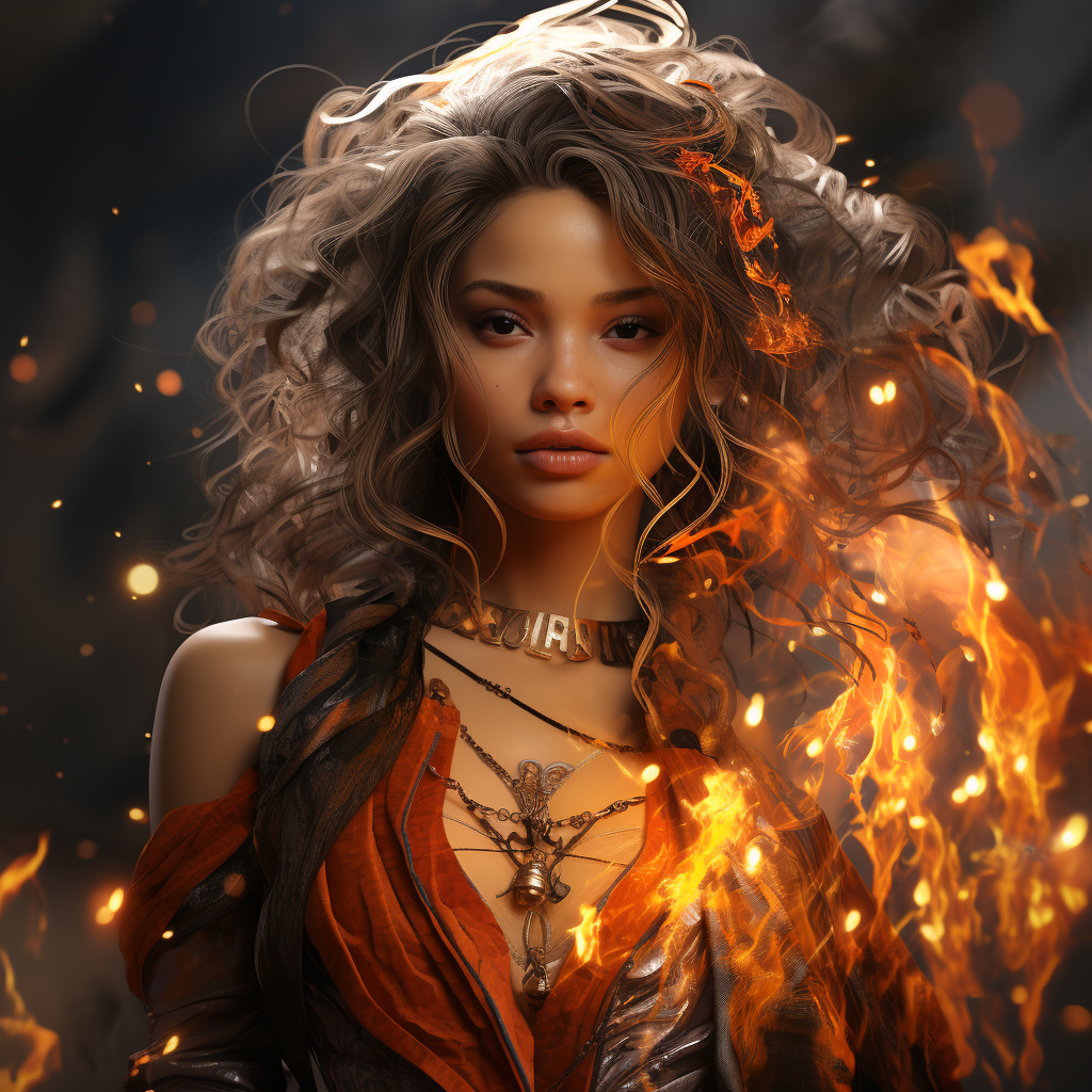 Beautiful Fire Sorceress 1 By Byanel On Deviantart