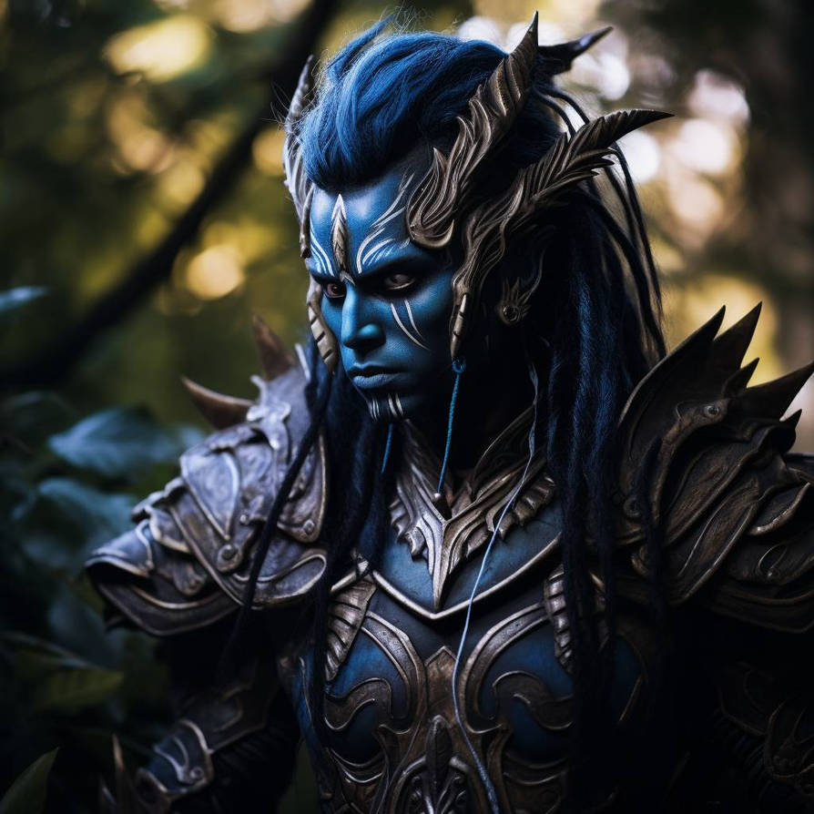 Blue Elven By Byanel On Deviantart