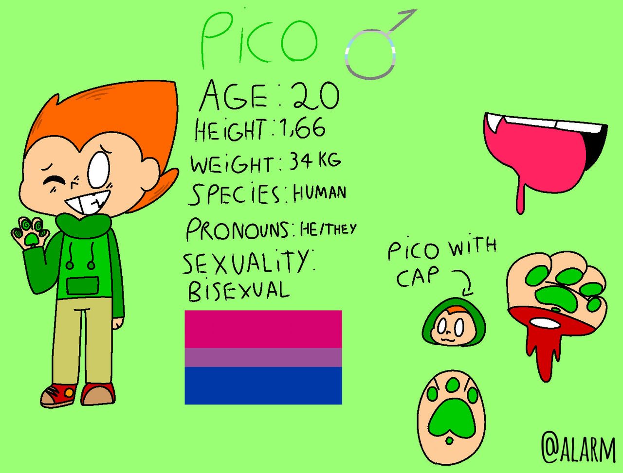 Pico Au Reference Sheet By Markr4ve On Deviantart