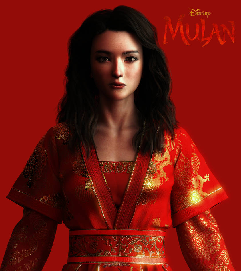 Liu Yifei As Mulan Test Render By Ab Dragonfist7777 On Deviantart
