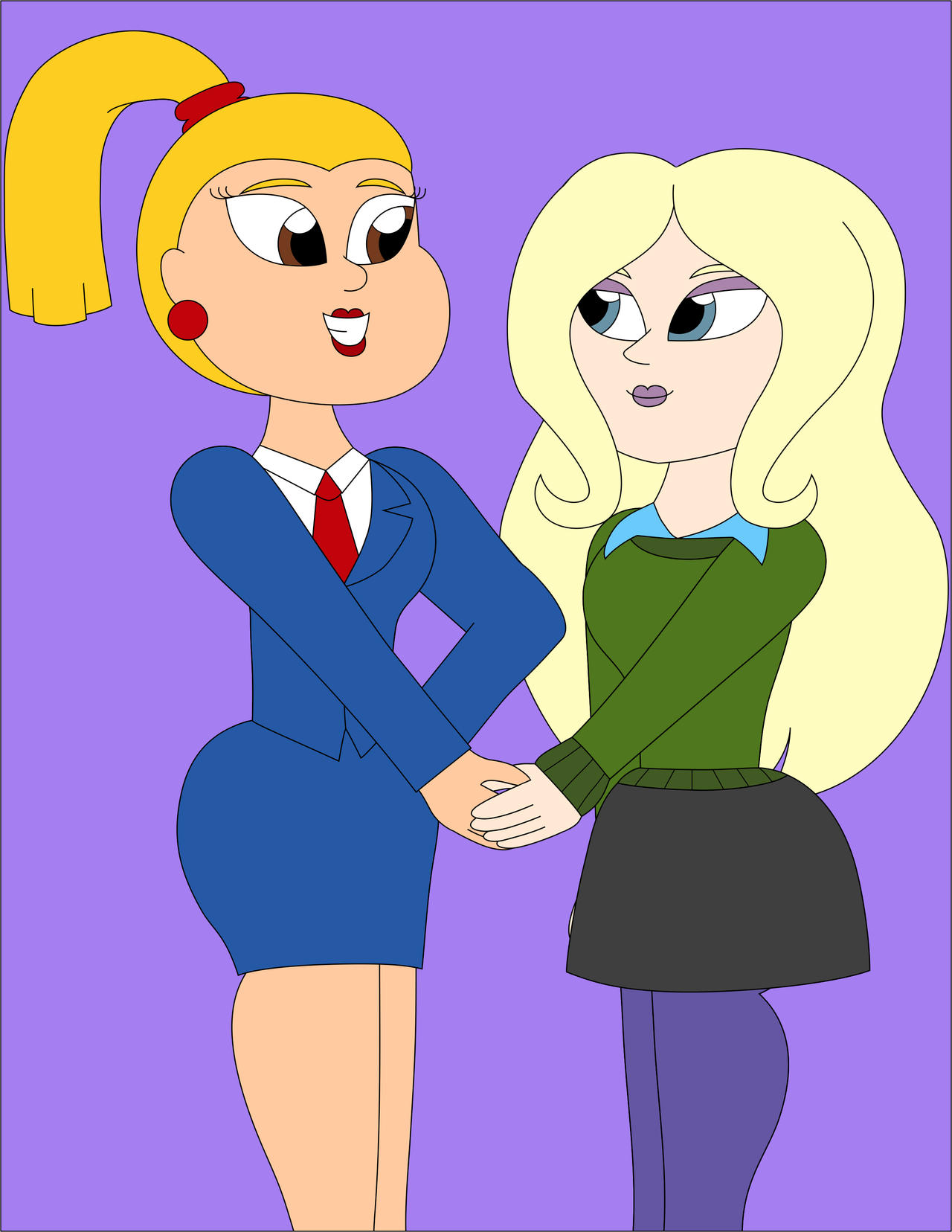 Charlotte Pickles And Dawn By Taylornighttoons On Deviantart