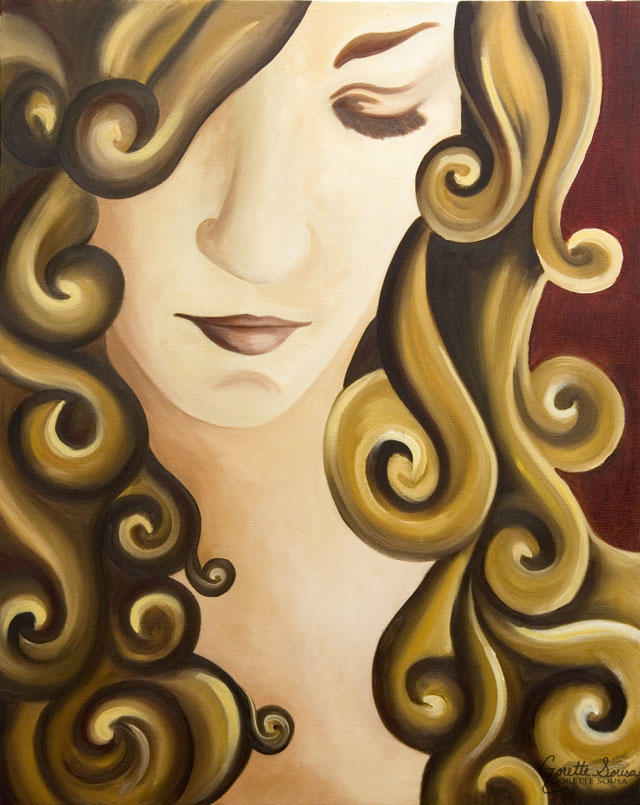 Swirl Hair Portrait by Artsyfrog on DeviantArt
